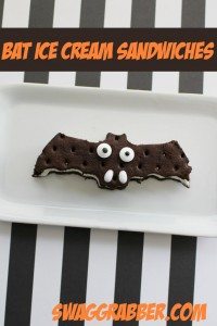 Bat Ice Cream Sandwiches **Easy Halloween Treat** | SwagGrabber