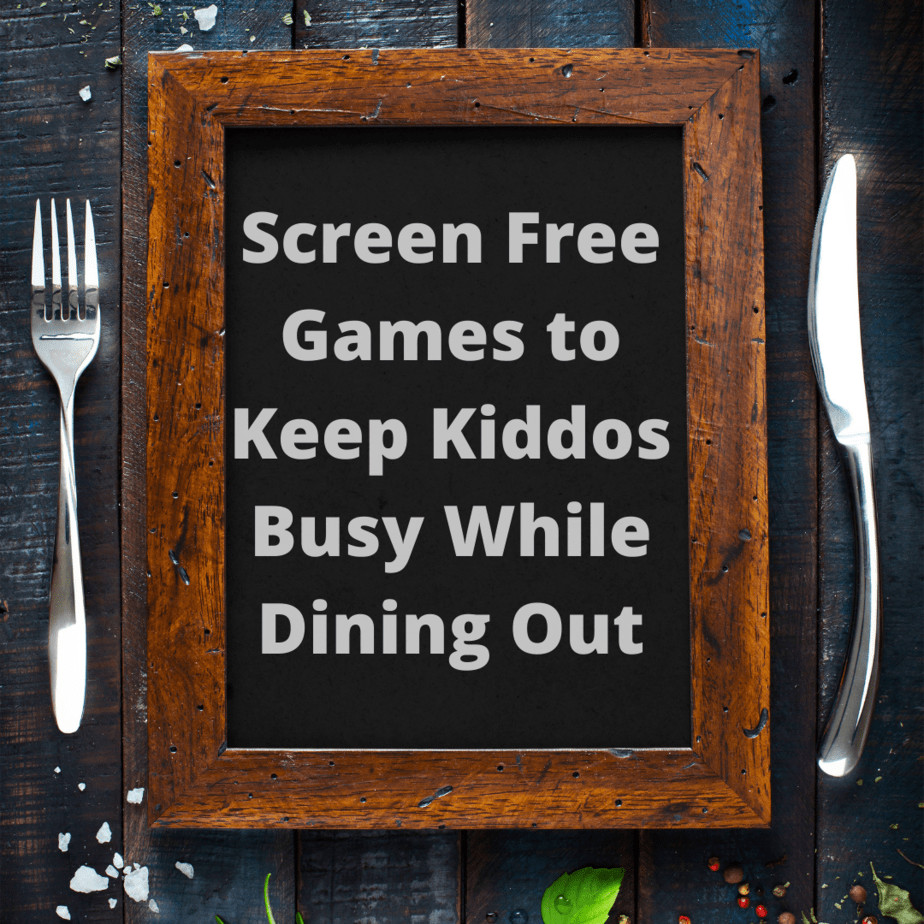Screen Free Games to Keep Kiddos Busy While Dining Out | SwagGrabber