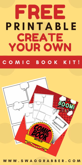 FREE Printable Create Your Own Comic Book Kit | SwagGrabber