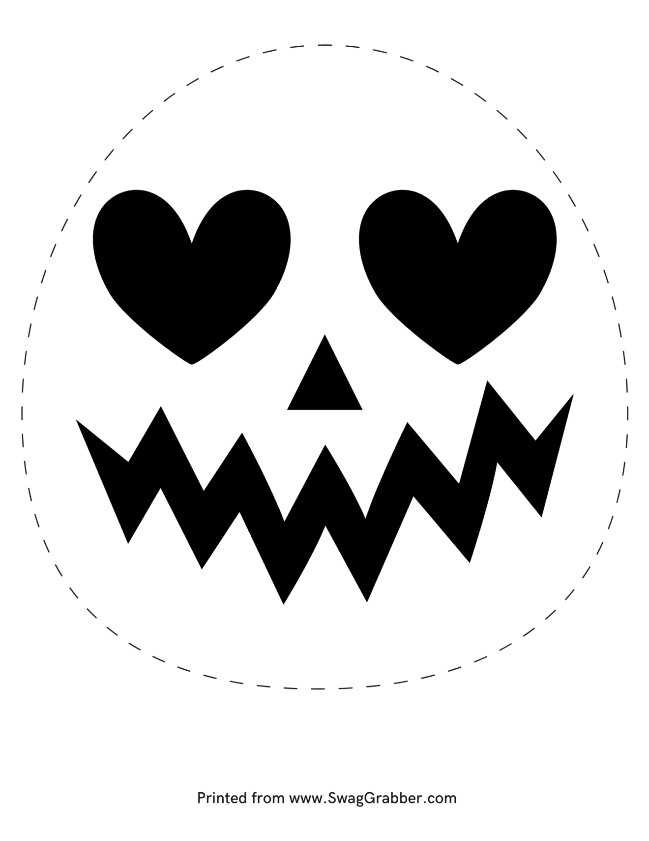 FREE Printable Halloween Pumpkin Stencil Templates | SwagGrabber