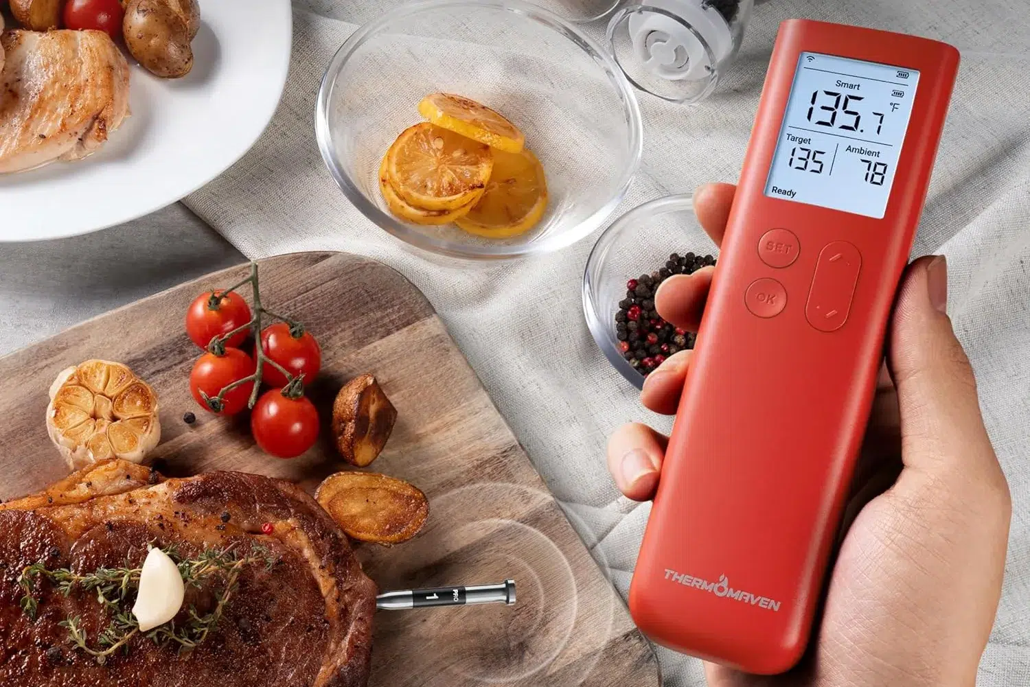 🔥 ThermoMaven Smart Wireless Meat Thermometer Only $37.99 (Reg $59.99 ...